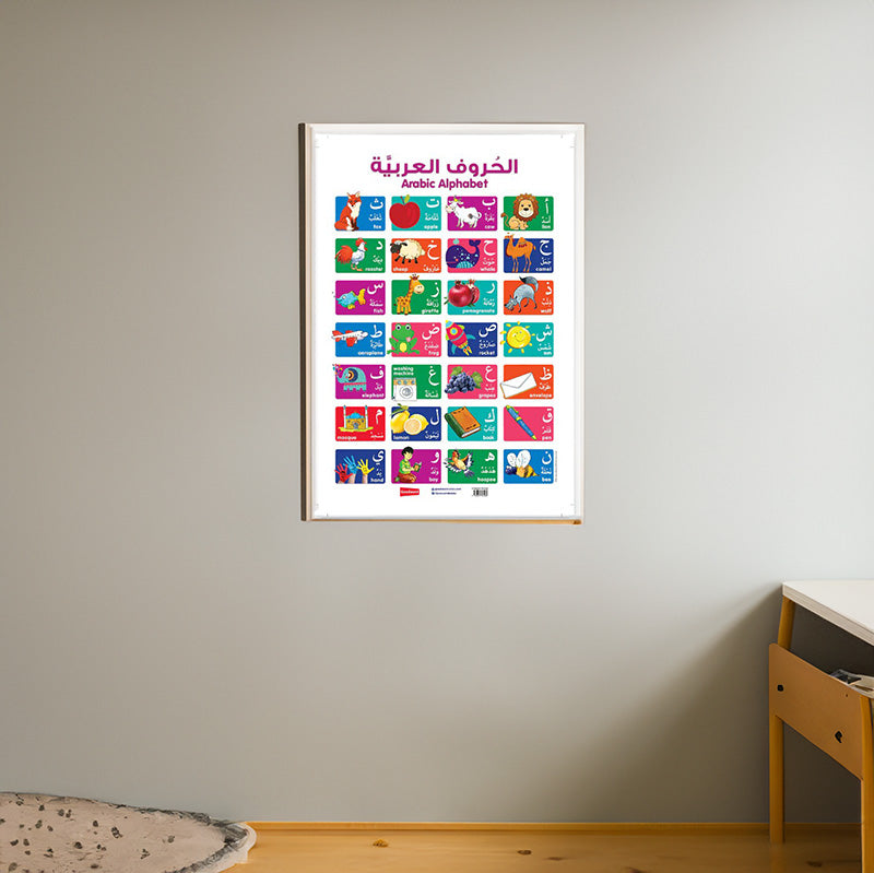 Jumbo Arabic Alphabet Educational Wall Chart – Durable Laminated Learn ...