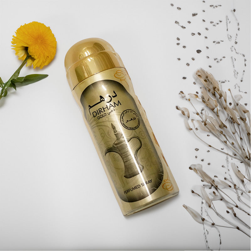 Dirham Gold Perfumed Spray - Modesty Collection