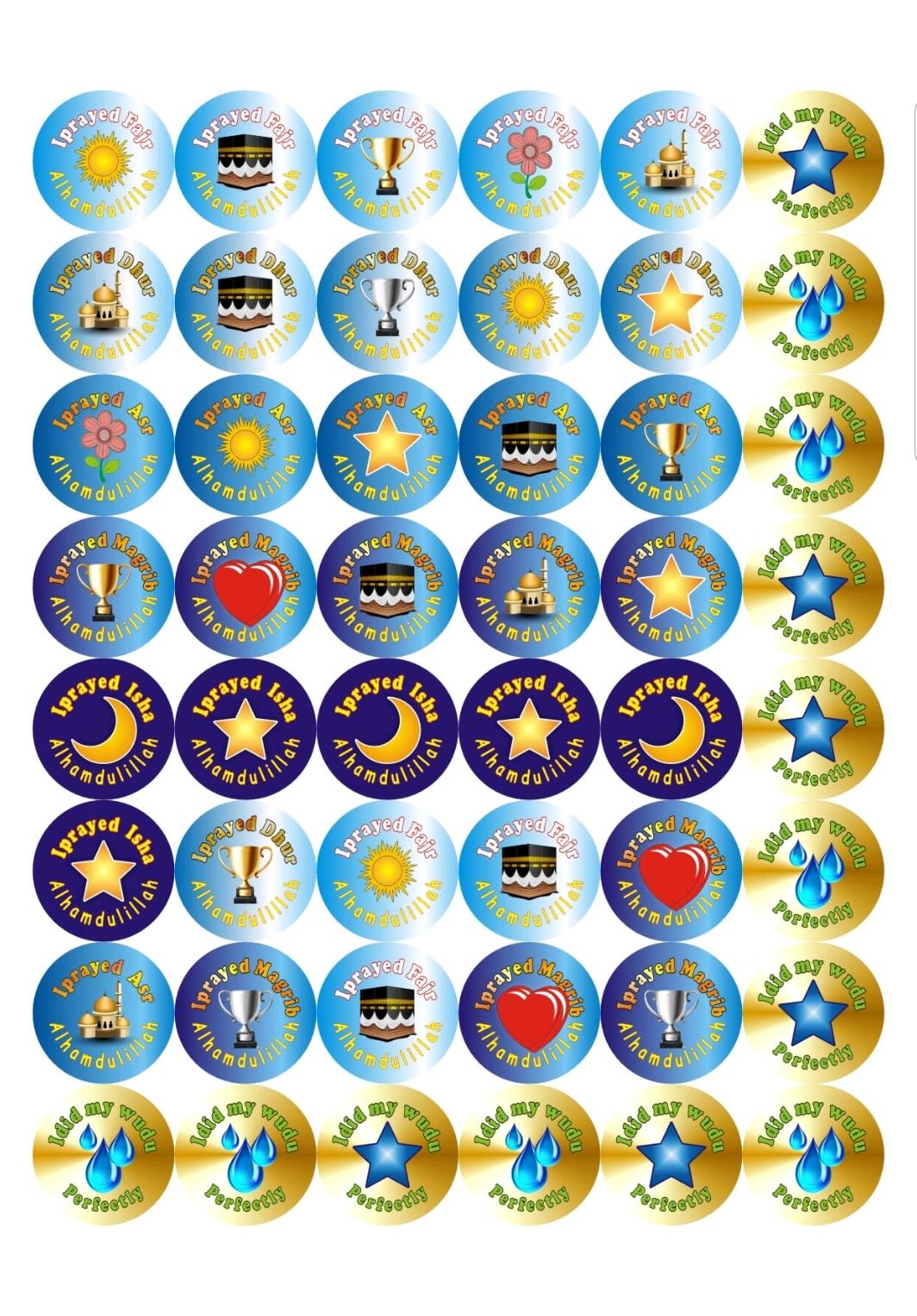 My Salah Chart with stickers - Modesty Collection